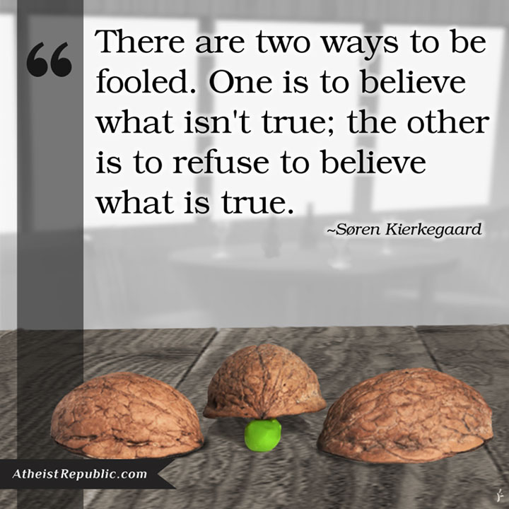 There are two ways to be fooled. There are two ways to be fooled.